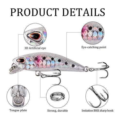 Slow Sinking Fishing Lure Plastic Minnow Bait Outdoor Temu Canada