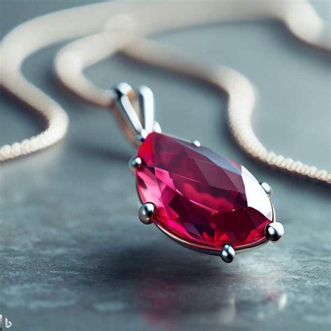 Premium Ai Image Ruby Necklace