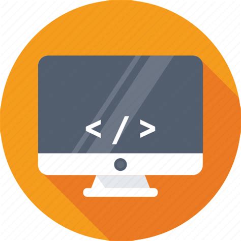 Coding Development Html Monitor Programming Icon Download On