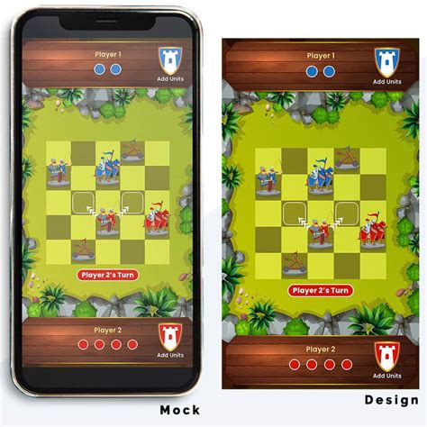2d Medieval Checkers Game App Screen Graphicsui Freelancer