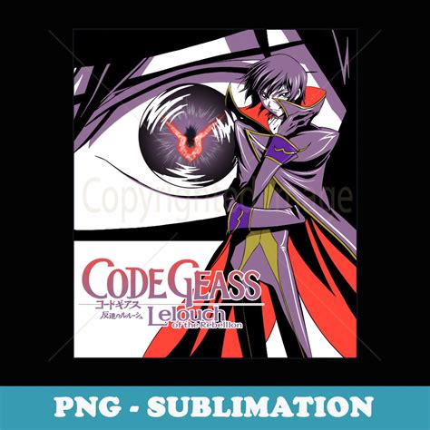 Code Geass Lelouch And The Geass Eye Png Sublimation Digit Inspire