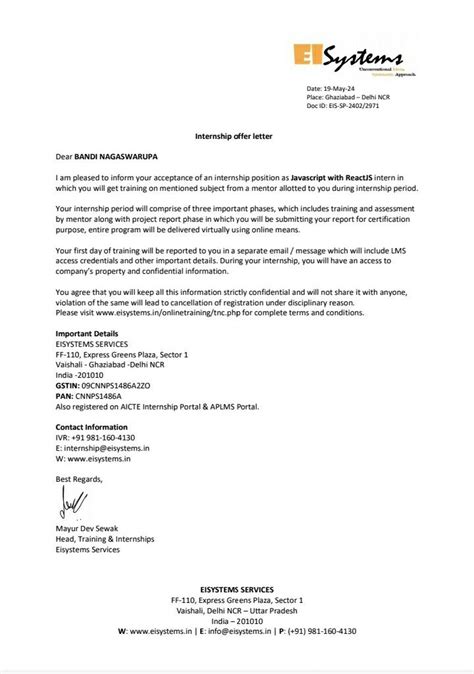 Swarupa Bandi On Linkedin Internship Javascript Reactjs