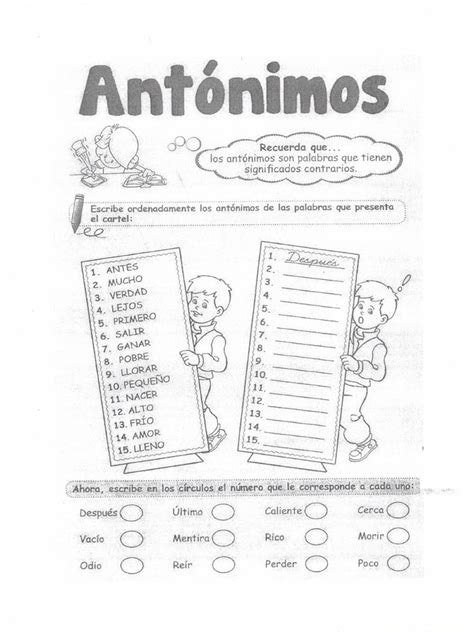 AntÓnimos Pdf