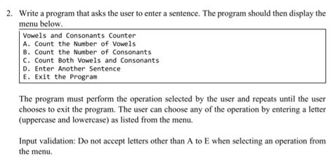 Solved Write A Program That Asks The User To Enter A