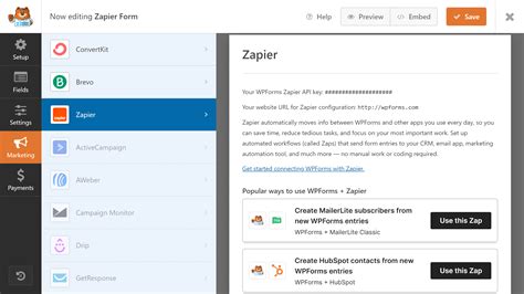 Zapier Addon For Wpforms Wpforms