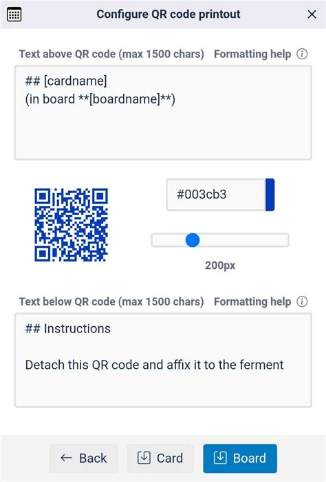 Configuration Card Qr Code
