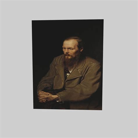 3d Model Fyodor Dostoevsky Portrait Vr Ar Low Poly Cgtrader