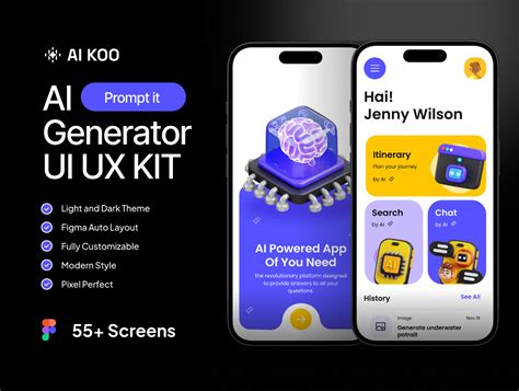 Ai Koo Ai Generator Figma Ui Ux Kit On Behance Behance