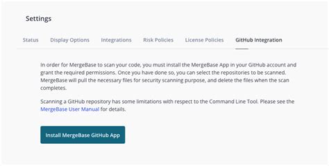 Github Integration Mergebase Documentation