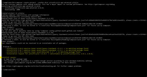 Php Composer Isnt Getting Vendor Folder When I Am Trying To Install