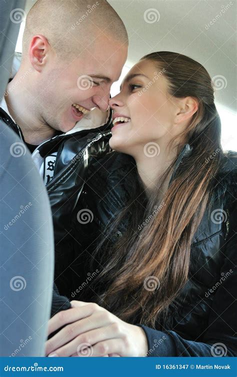 Young Couple Having Fun In Car Stock Image Image Of Relationship