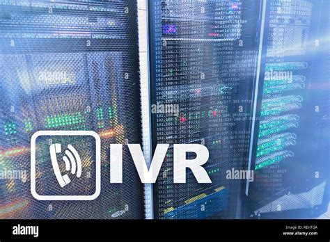 Ivr Interactive Voice Response Communication Concept Cener Stock Photo