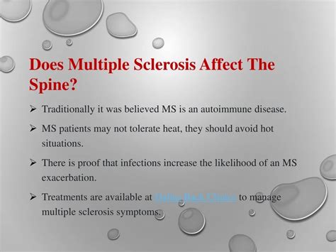 Ppt Multiple Sclerosis How It Affects Your Body And Your Life Powerpoint Presentation Id