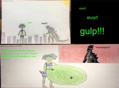 Rottytops Vs Godzilla Vore Comic By Filix2003 On Deviantart