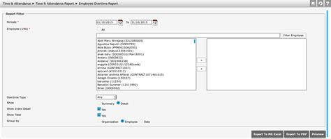 Employee Overtime Report Is Used To See The Overtime Data Of Employee