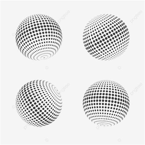 球體與半色調 Fillvector 插圖球體抽像模板 向量 領域 抽象的 模板向量圖案素材免費下載，png，eps和ai素材下載