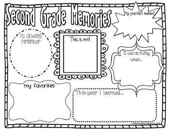 {Freebie!} Second Grade Memories (End of Year Activity) | End of year ...