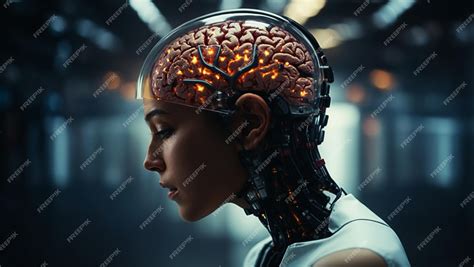 Premium Ai Image Cyber Girl Photography Artificial Intelligence Brain