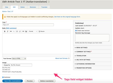 Ensure That Changes To Untranslatable Fields Affect Only One