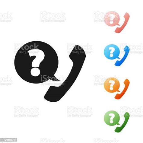 흰색 배경에 격리 된 검은 전화 단말기 및 음성 거품 채팅 아이콘입니다 전화 기호입니다 다채로운 아이콘을 설정합니다 벡터