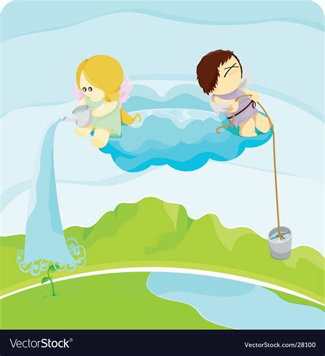 Water Cycle Royalty Free Vector Image Vectorstock
