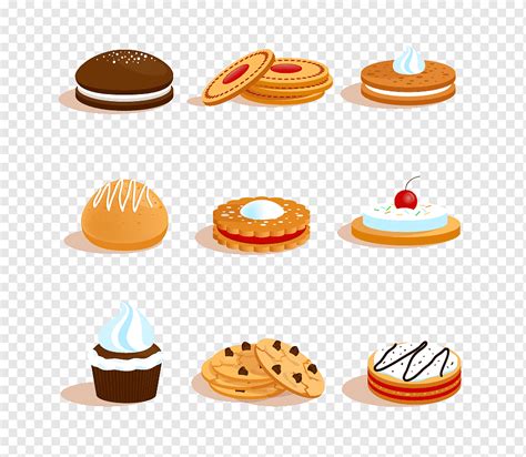 초콜릿 칩 쿠키 초콜릿 케이크 컵케잌 비스킷 절묘한 디자인 과자 음식 모자 오렌지 Png Pngwing