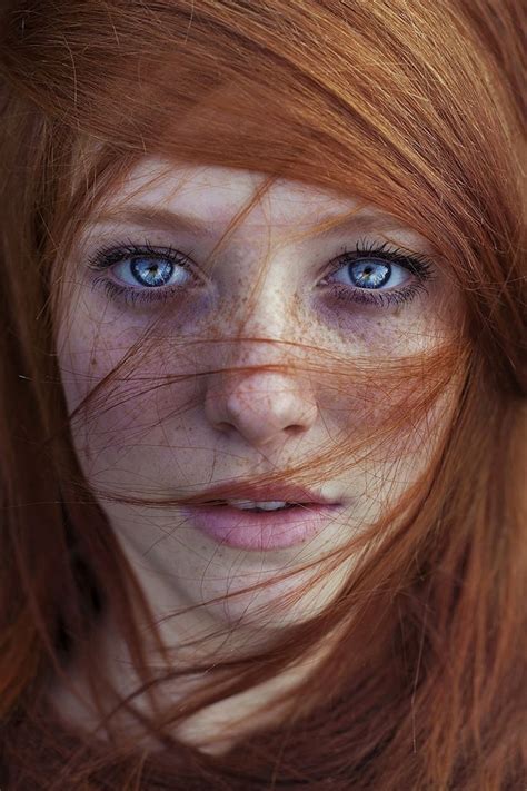 Striking Portraits Of Gorgeously Freckled Redheads By Maja Topcagic