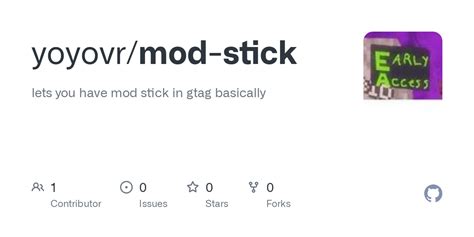 Github Yoyovr Mod Stick Lets You Have Mod Stick In Gtag Basically