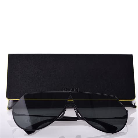 Fendi Mirrored Eyeline Sunglasses Ff 0193s Black 330561