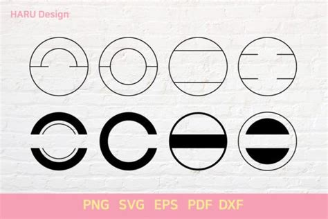 Circle Frame Graphic By Harudesign · Creative Fabrica