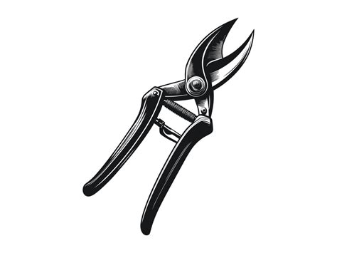 Ai Generated Pruning Shears Farm Tools Illustration Silhouette Png File 35640127 Png