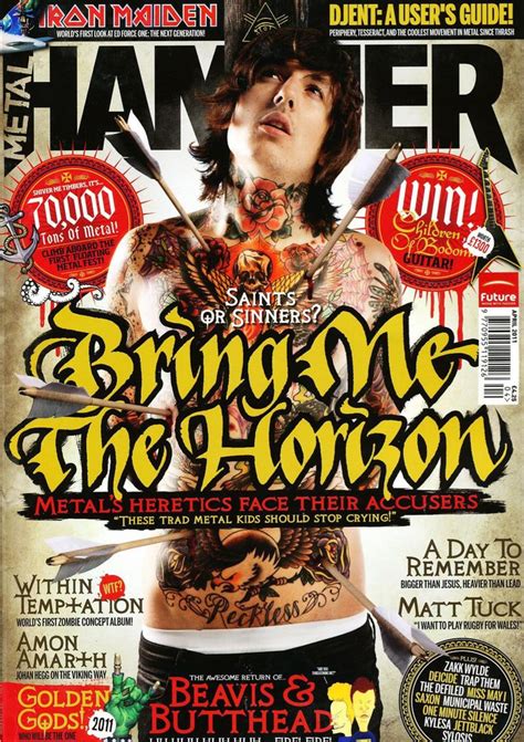 Bring Me The Horizon Magazine Magazine Cover Bring It On Music Magazines
