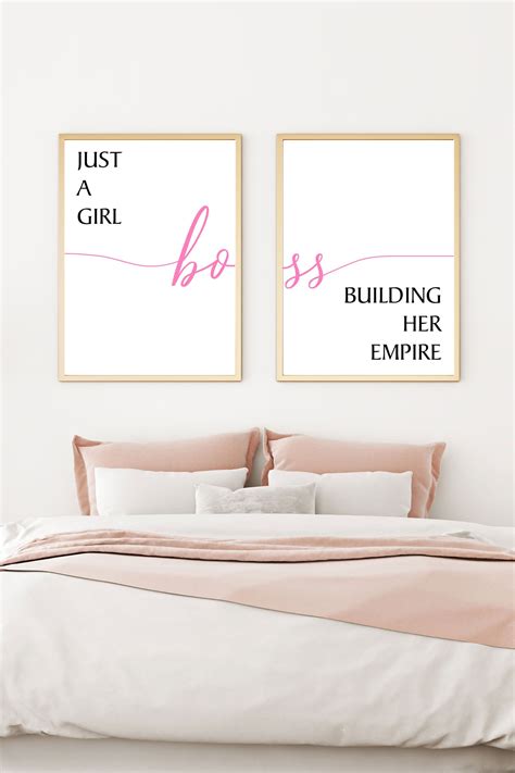 Boss Babe Printable Wall Art Boss Babe Decor Girl Boss Wall Etsy