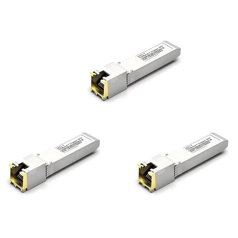 3x Sfp Module Rj45 Switch Gbic 10g Connector Sfp Copper Cable Sfp 10g