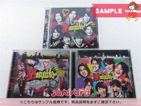 【やや傷や汚れあり】ジャニーズwest Cd 3点セット W Trouble 初回盤ab通常盤 ステッカー付 難小 の落札情報詳細