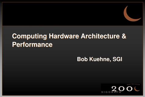 Computing Hardware Architecture And Performance Ppt Download