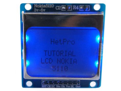 lcd nokia 5110 arduino hetpro tutoriales