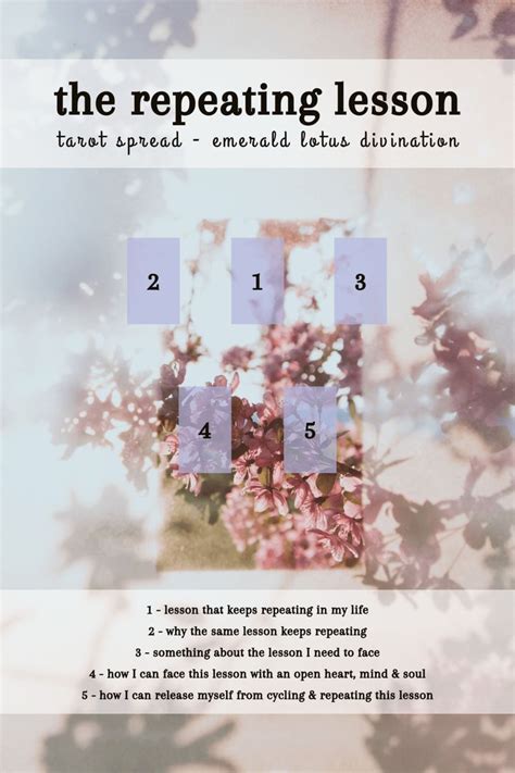 Tarot Spread The Repeating Lesson — Emerald Lotus Reading Tarot