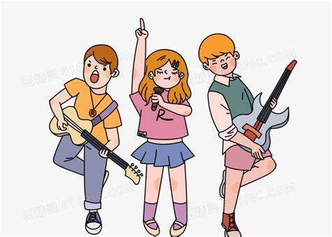 五四青年节狂欢rock派对演唱吉他乐队青年少女图片免费下载png素材编号1xrik6rxe图精灵