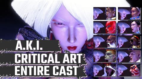 Sf6 Aki Critical Art On Entire Cast Street Fighter 6 Art Youtube