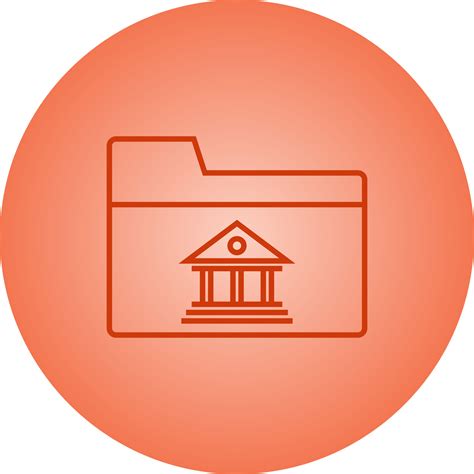 Beautiful Bank Folder Vector Line Icon 17516729 Vector Art At Vecteezy