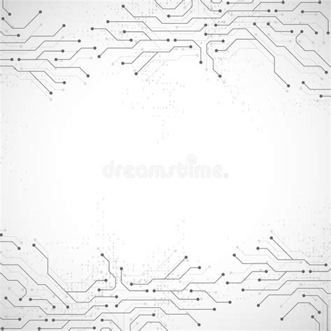 Circuit Board Digital Abstract Background Motherboard Technology Texture Design Stock Vector