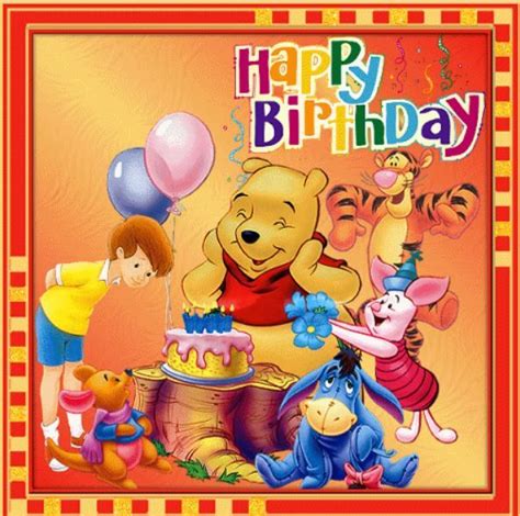 Pin By Linda On Disney ArtPooh Friends Happy Birthday Greetings
