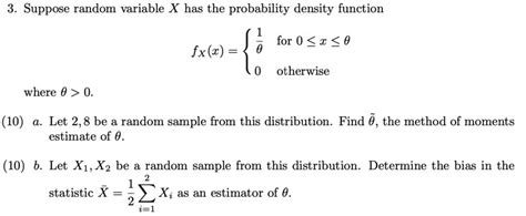 Solved 3 Suppose Random Variable X Has The Probability Chegg