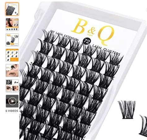 Lash Clusters B05 D Curl 8 16mm DIY Eyelash Extensions 72 Clusters
