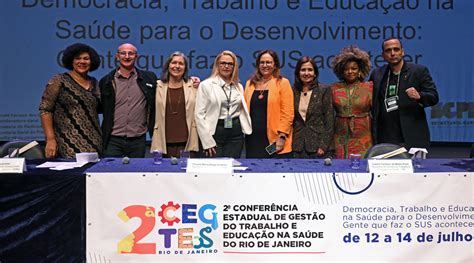 Conferência Estadual De Gestão Do Trabalho E Educação Na Saúde Discute
