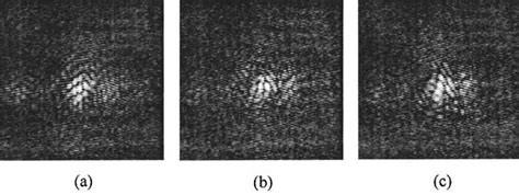 Three Electronic Fourier Holograms Of The Three Images Shown In Fig
