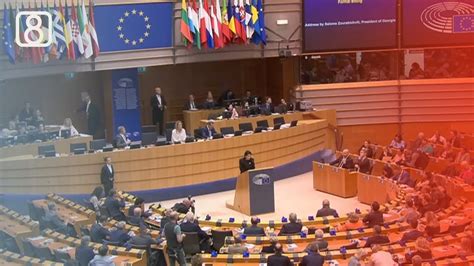 ზურაბიშვილის გამოსვლა ევროპარლამენტში — შეფასებები Youtube