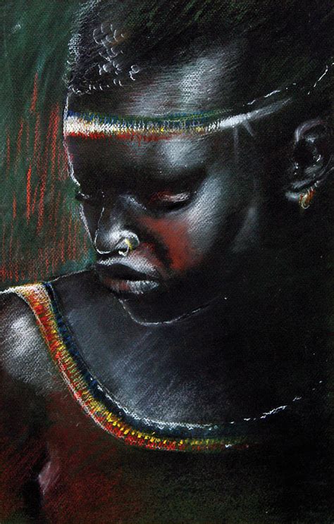 Kenya Beauty Pastel By Bernadett Bagyinka Fine Art America