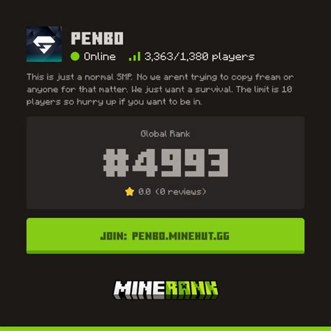 Penbo Server Ip Reviews And Vote Link Minerank